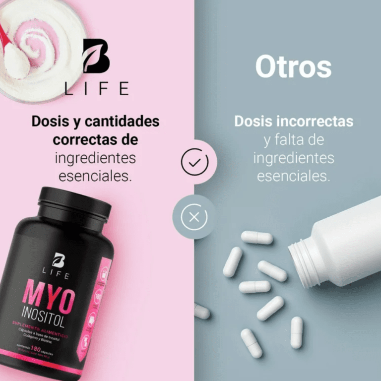 BLife | MYO Inositol | Inositol Puro 180 Cápsulas | 500 mg - FITMORE